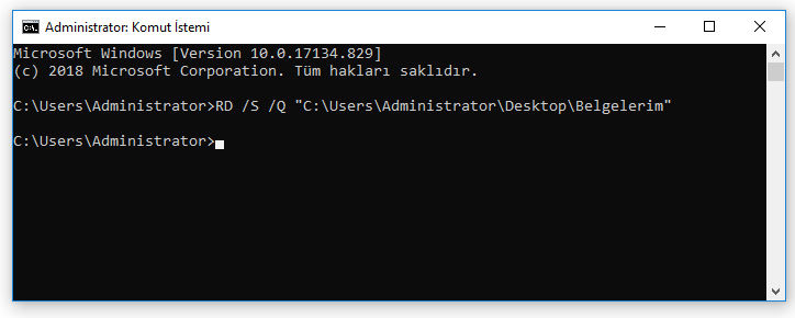 Komut Satırı Kullanarak Uygulama Sonlandırma ve Klasör Silme » TechWorm